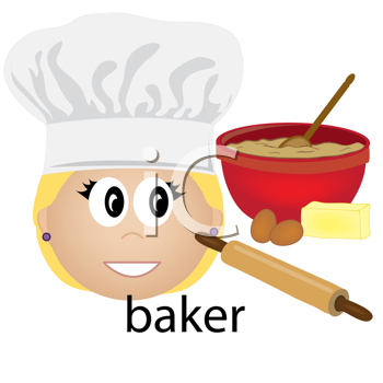 Royalty Free Baker Clip art, Occupations Clipart