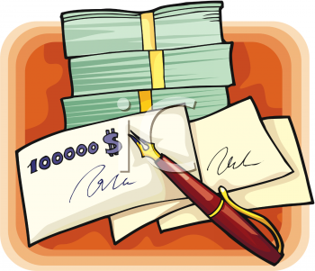 To Cash A Check Clipart